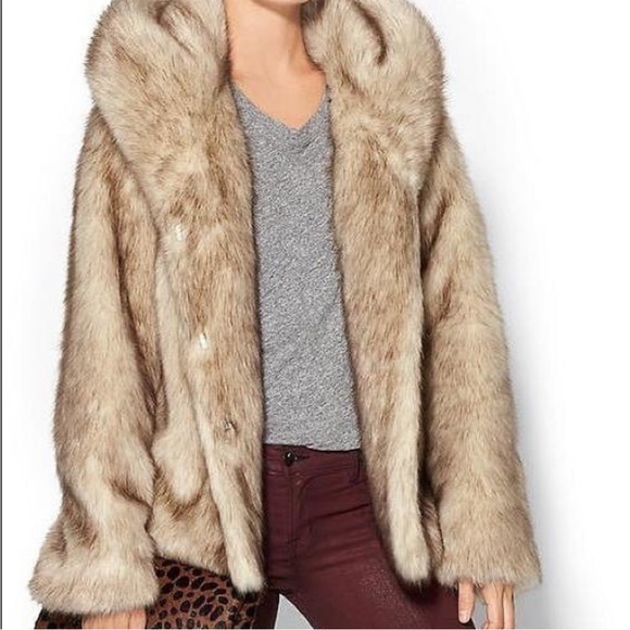 Anthropologie | Jackets & Coats | Sw3 Faux Fur Coat With Hood | Poshmark